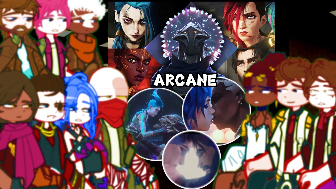 PAST ARCANE reacts to themselves in the future 💙💜 Gacha 2 ARCANE SEASON ...