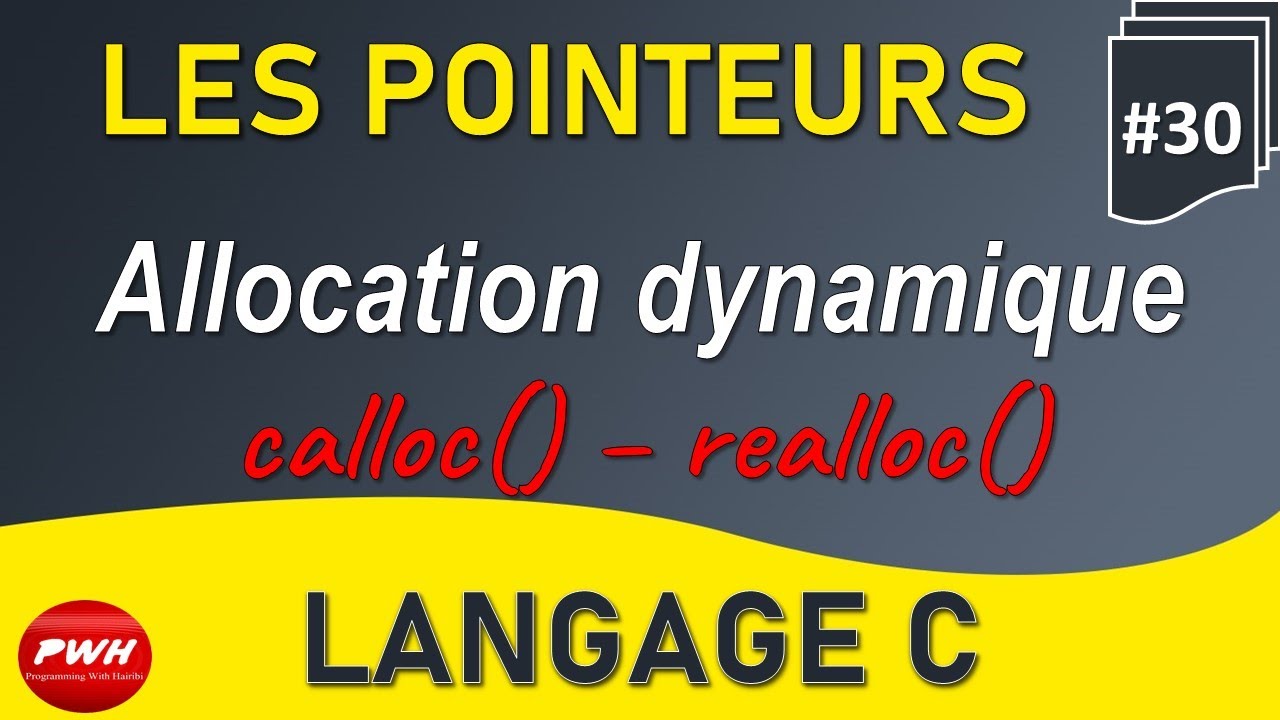 #30 Langage C - Les Pointeurs Allocation Dynamique (calloc -realloc) - YouTube
