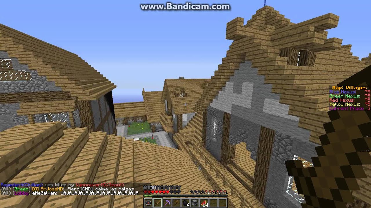 Shotbow Annihilation Villages, how to get to blues nexus from green ...