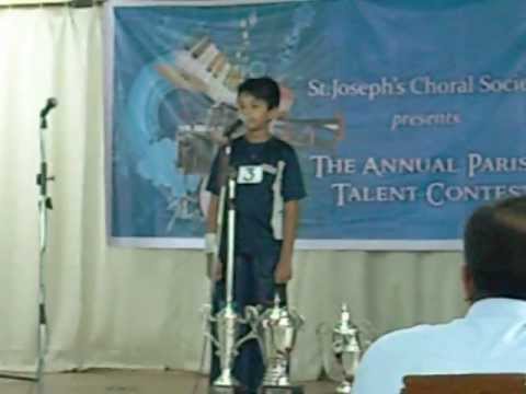 Kingsten Bocarro singing Mamamia