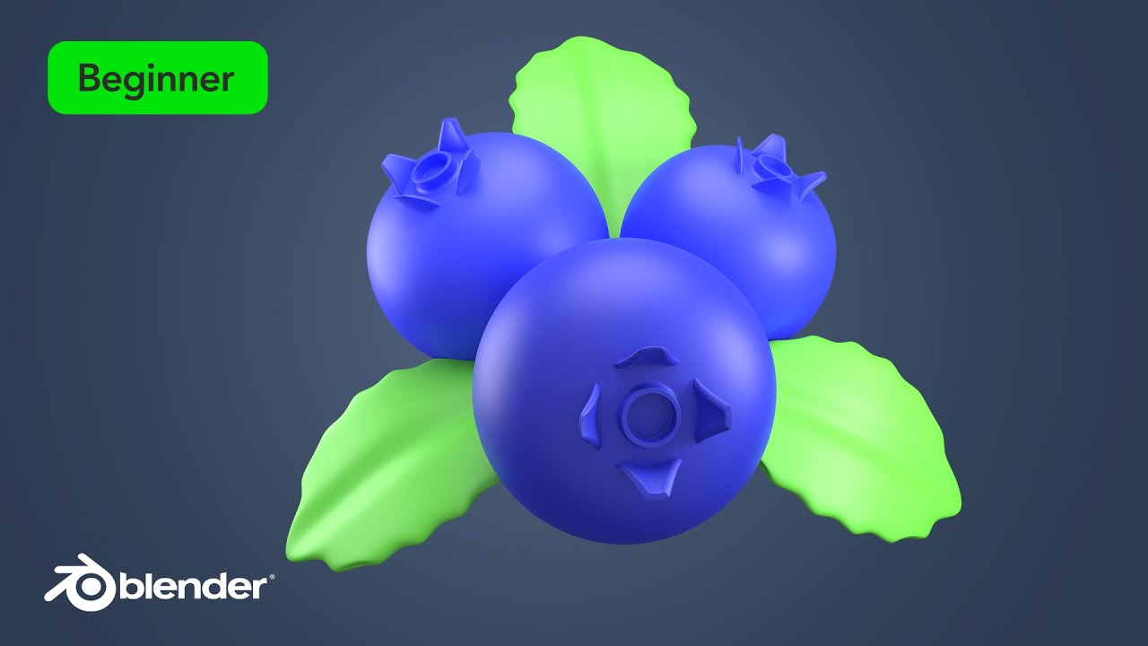 3D Blueberries in Blender - Beginner | CGNTM - YouTube