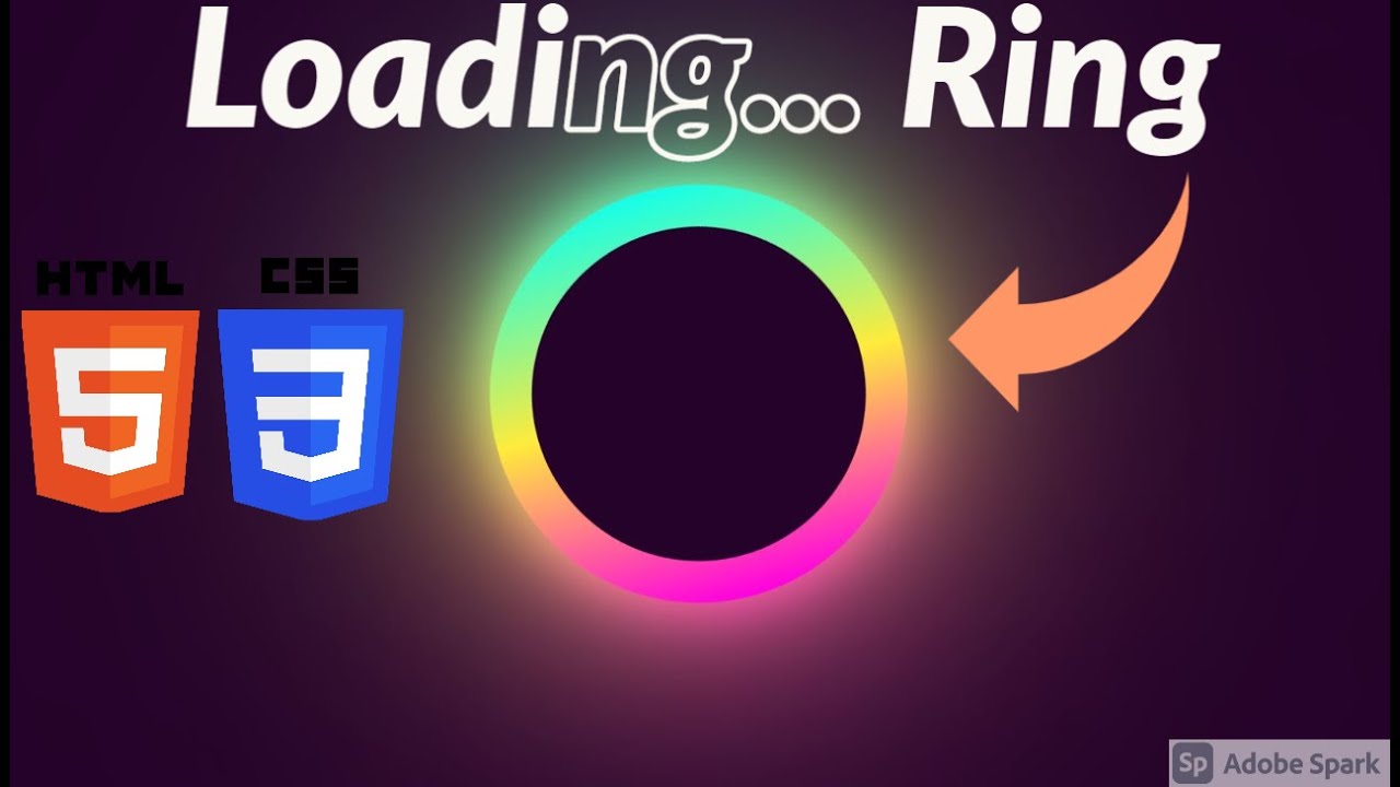 Creating Loding Ring Using Css3 And Html5 By Md Youtube 7970