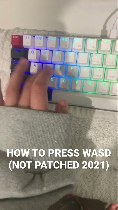 how to PRESS wasd - YouTube