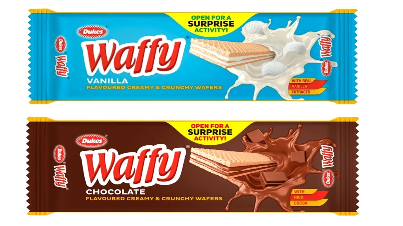 Dukes Waffy Biscuits Vanilla & Chocolate - YouTube