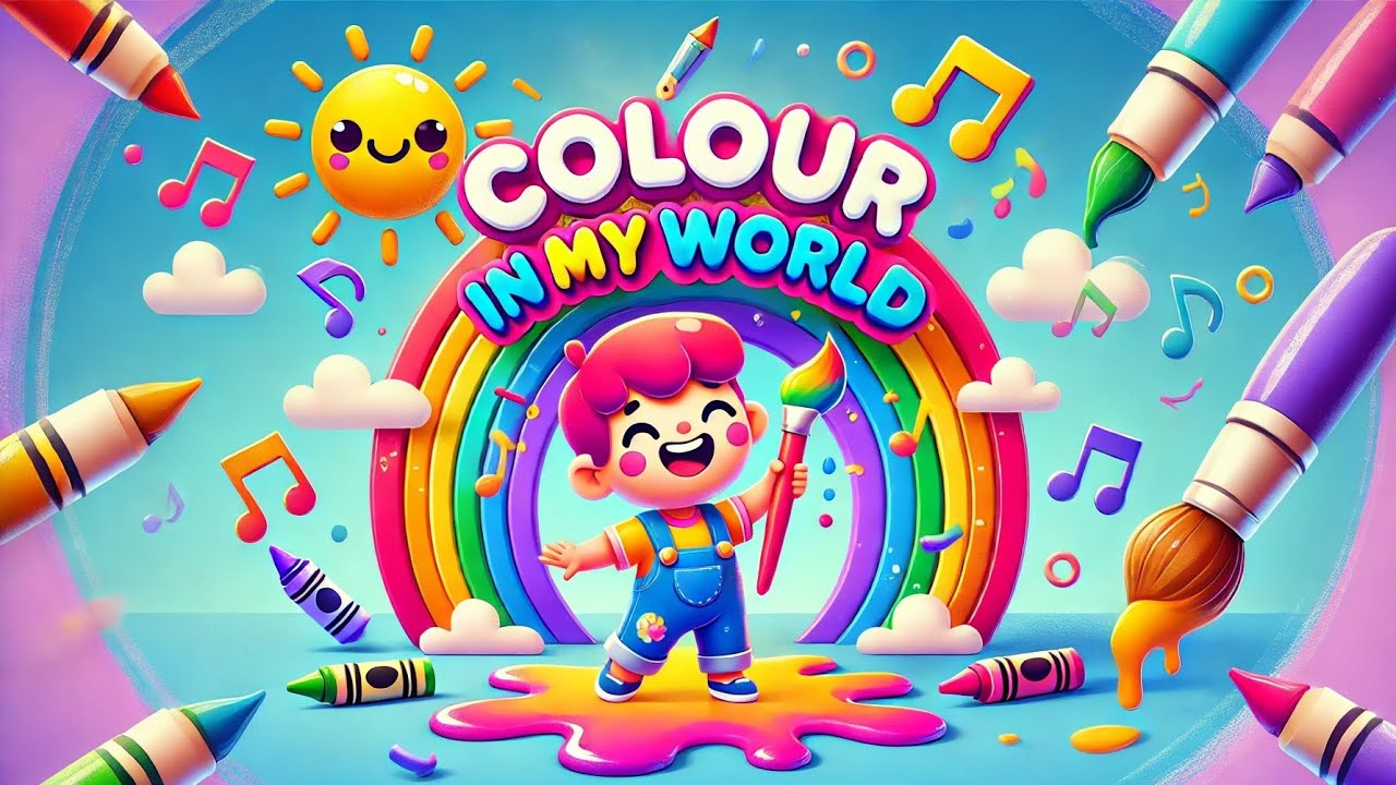 Song Colours in my world, Song for kids, Learn colours in cheerful way ...