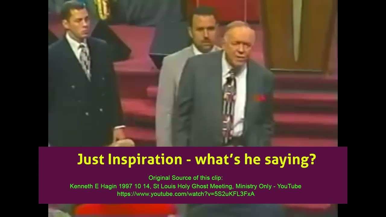 Kenneth Hagin Describes The Holy Spirit YouTube Kenneth Hagin Describes The Holy Spirit YouTube