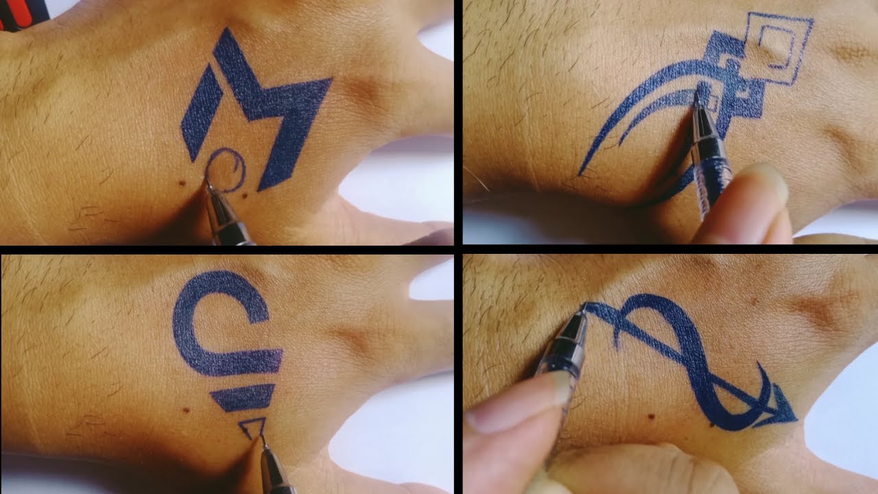 New DIY Tattoo Design by Pens - YouTube