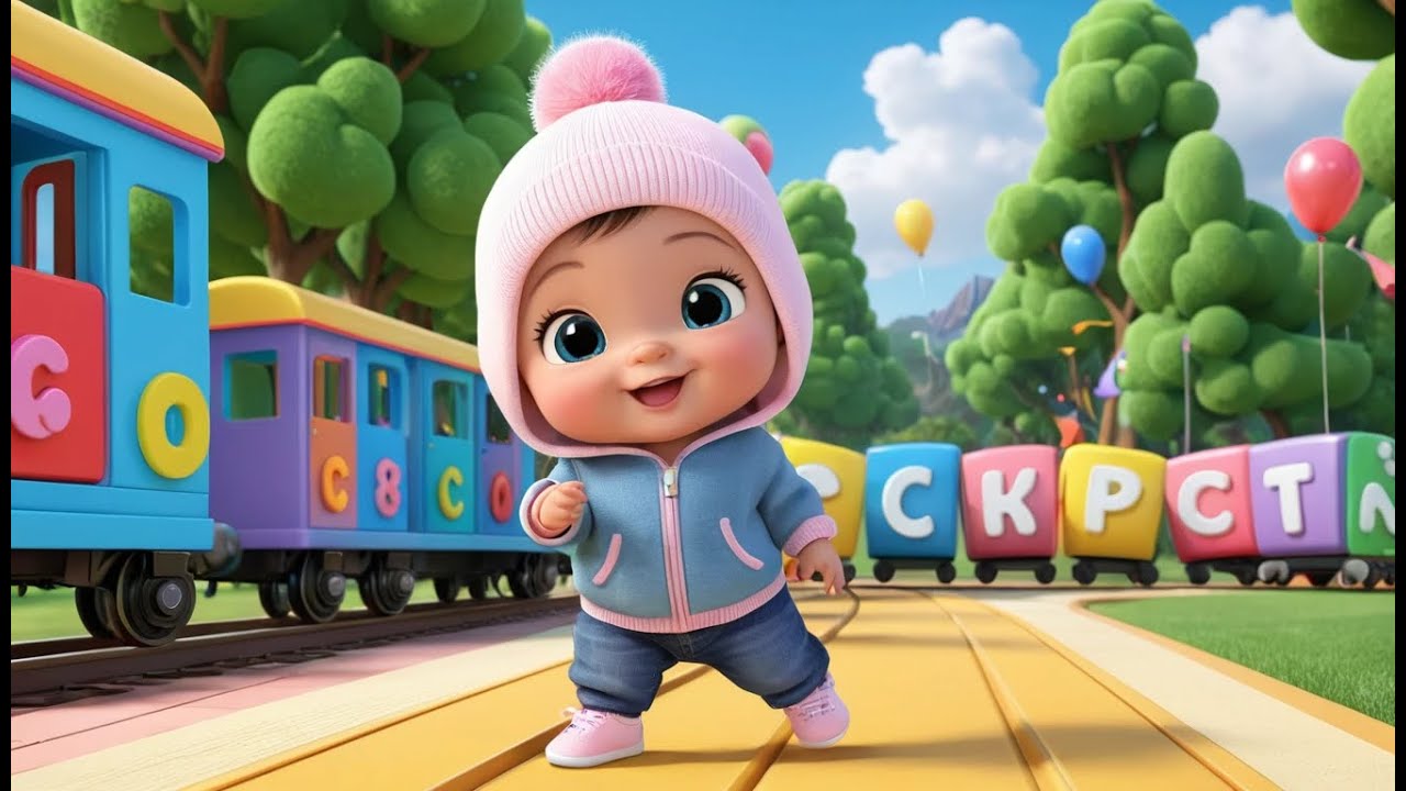 Alphabet Train School | Fun ABC Learning Nursery Rhyme for Kids | Baby ...