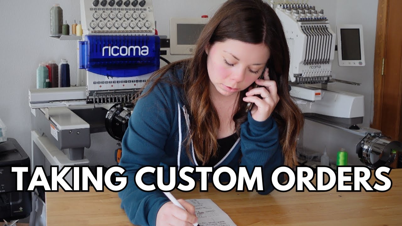 Info You NEED When Taking A Custom Apparel Order | Embroidery and ...