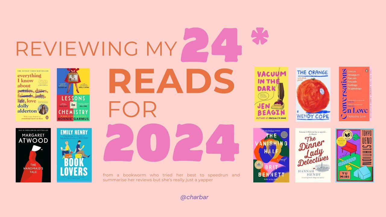 reviewing all 24* books that i read for 2024 📚📖 - YouTube