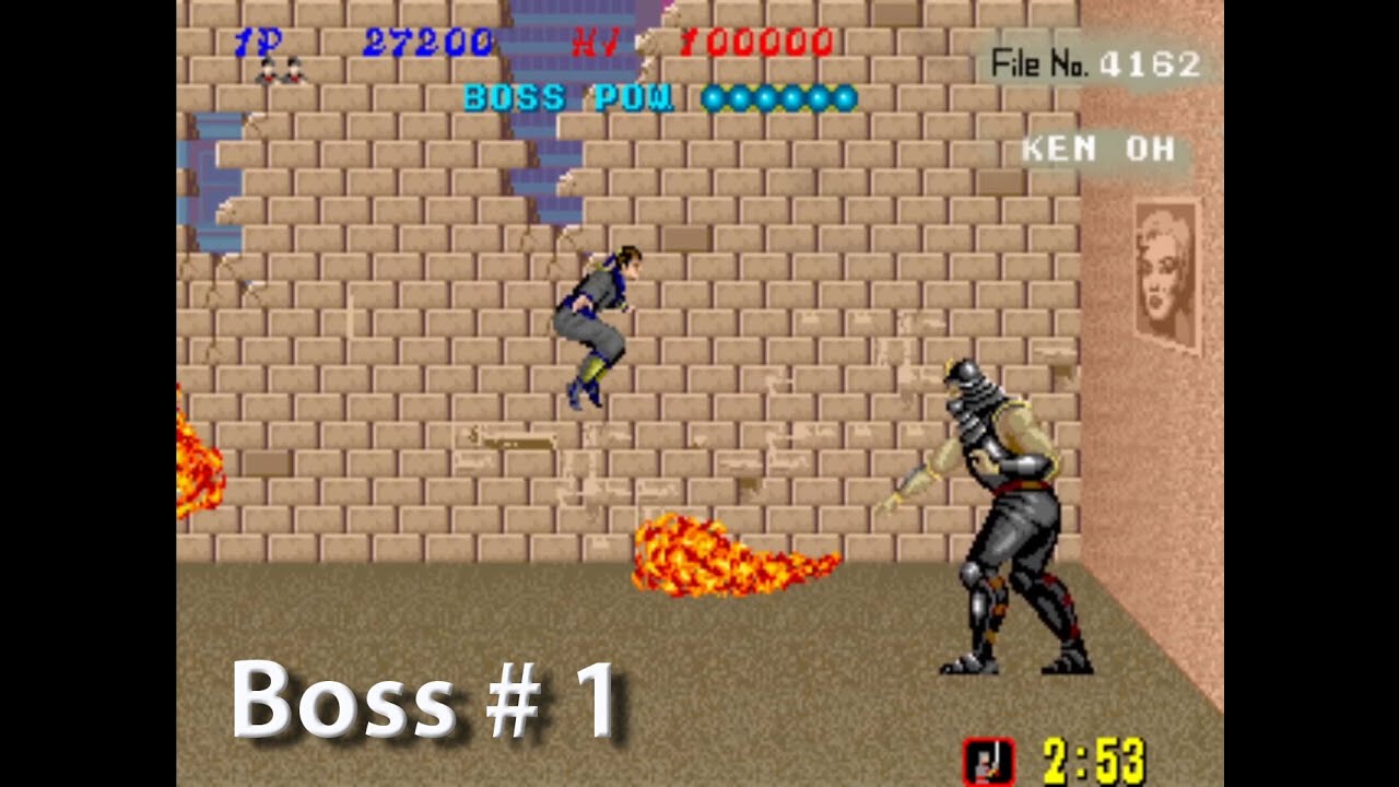 Boss 1: Shinobi - Original 1987 Arcade game #shorts - YouTube