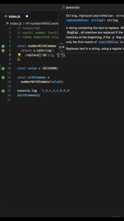 Javascript numbers #js #webdev #javascript #regex regex - YouTube