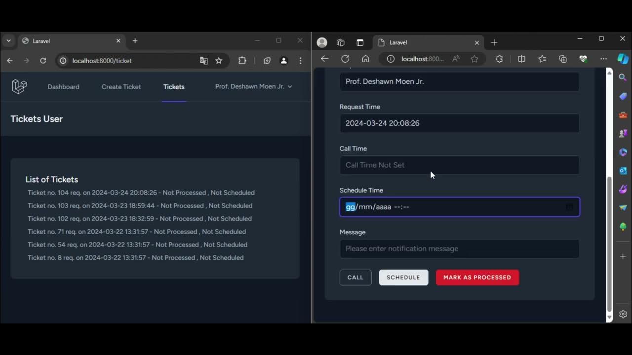 QManager Laravel Push-Notification - YouTube