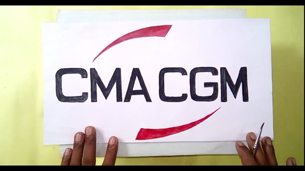 How to draw the CMA CGM logo - YouTube