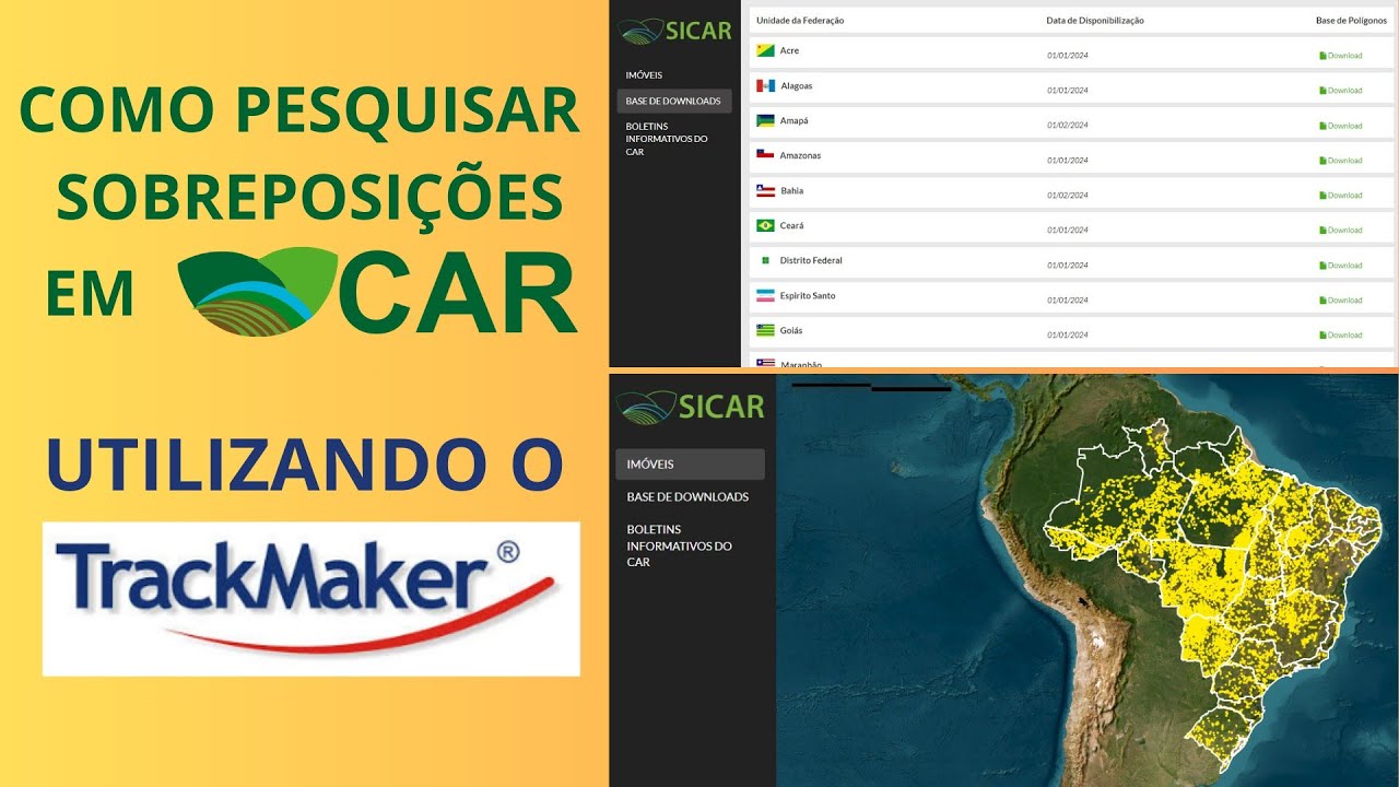 COMO PESQUISAR SOBREPOISÇÕES EM CAR UTILIZANDO O TRACK MAKER - YouTube