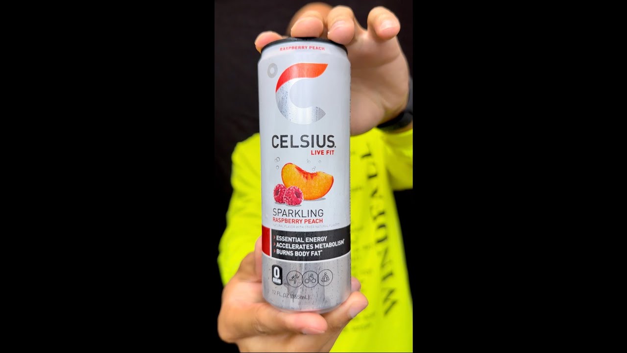 🍑 Raspberry Peach Celsius Energy Drink ⚡️ - YouTube