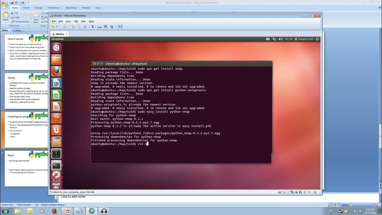 Hacking With Python @Tech_info23 NMAP Port Scanner - YouTube