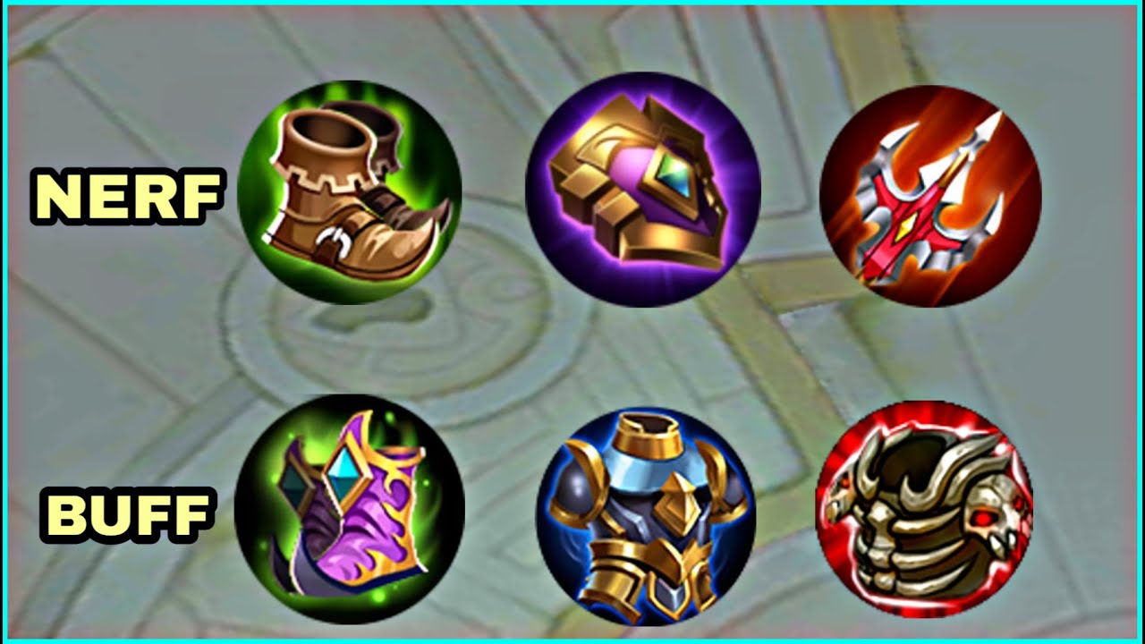 NEW UPDATE NERF AND BUFF EQUIPMENT PATCH 1.4.52 | MOBILE LEGENDS - YouTube