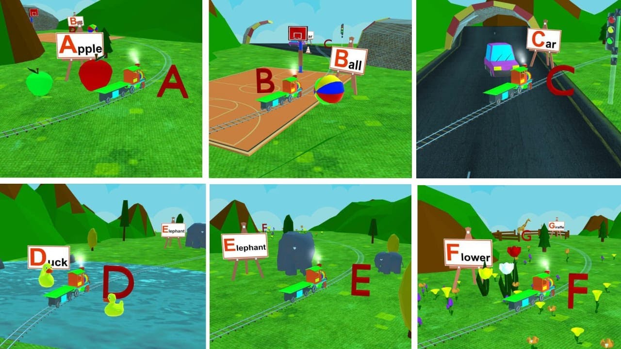 Alphabet for kids train | ABCD Alphabet Train Video | ABC Train | Bob ...