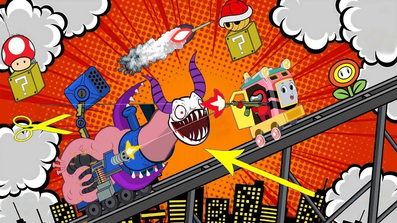 Sandy Train and Among Us Crew VS Mutant Charles - YouTube