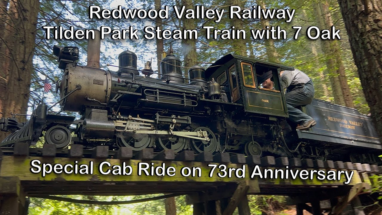 Redwood Valley Railway Tilden Park Steam Train with 7 Oak (Special Cab ...