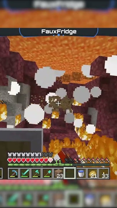 First time mining for Netherite - YouTube