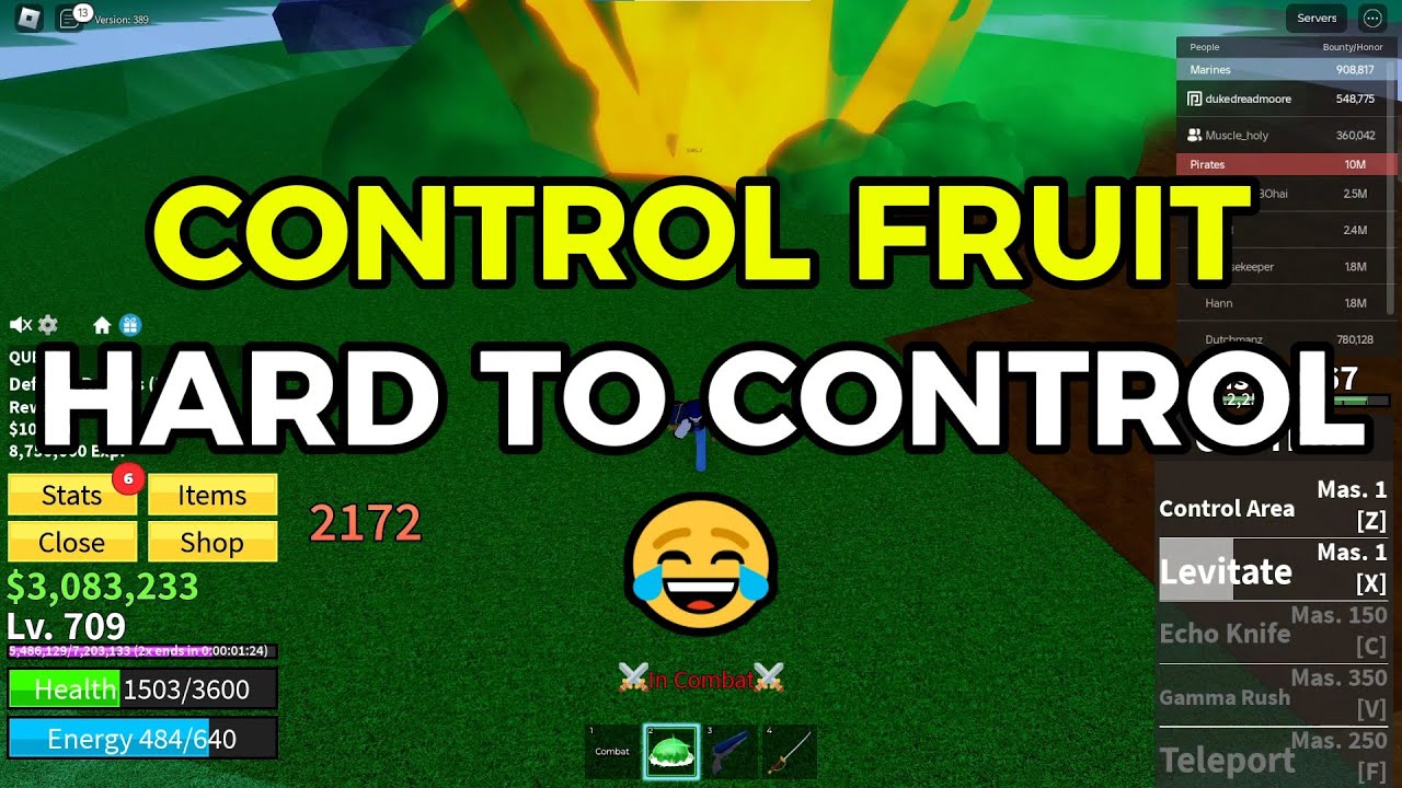 Is Control Fruit Good? I have a mixed feeling | Blox Fruit Second Sea ...