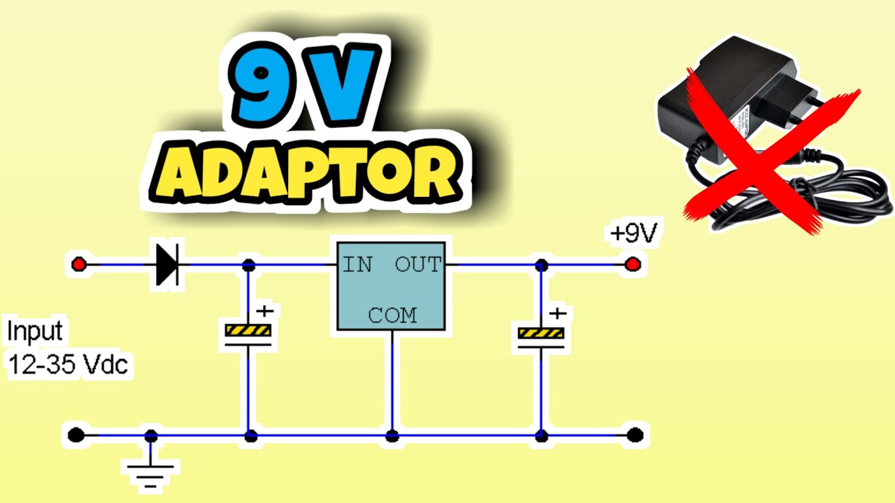 CARA MEMBUAT POWER SUPLY 9 VOLT - YouTube
