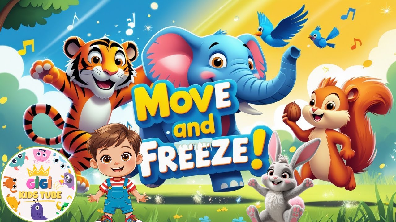 Move and Freeze Dance for Kids | Brain Break | Songs for Kindergarten ...