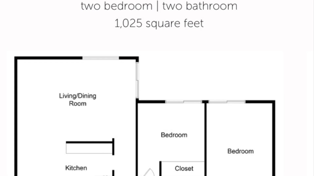 Tour Our 2x2 1025 SQFT - YouTube