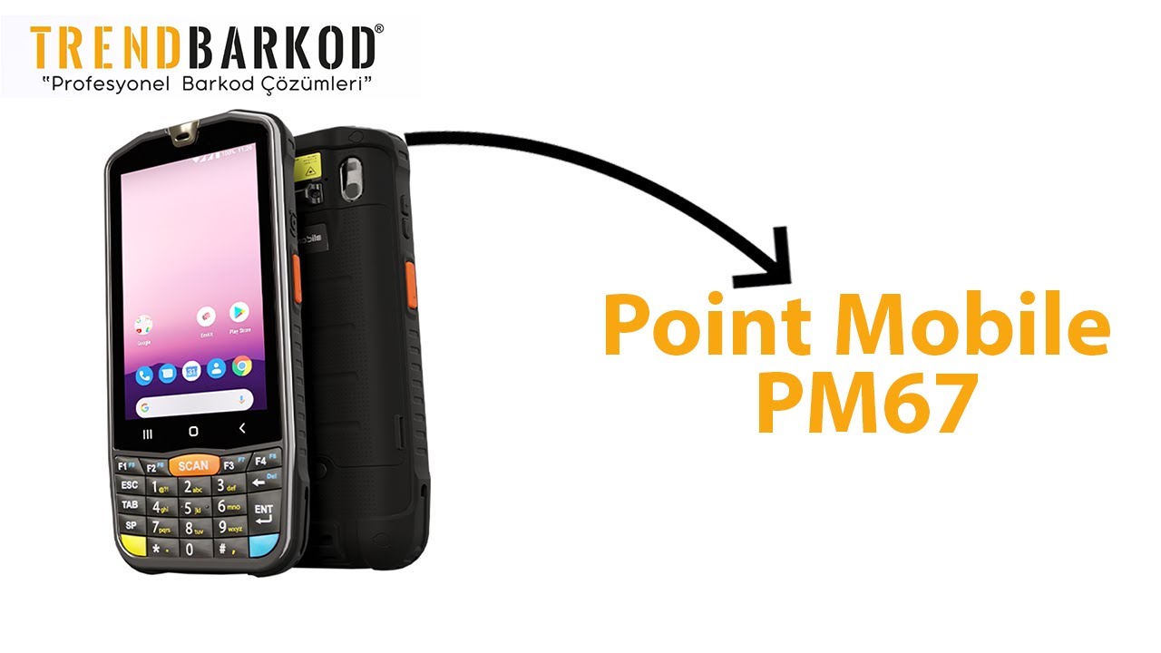 POINT MOBILE PM67 ANDROID EL TERMİNALİ - YouTube