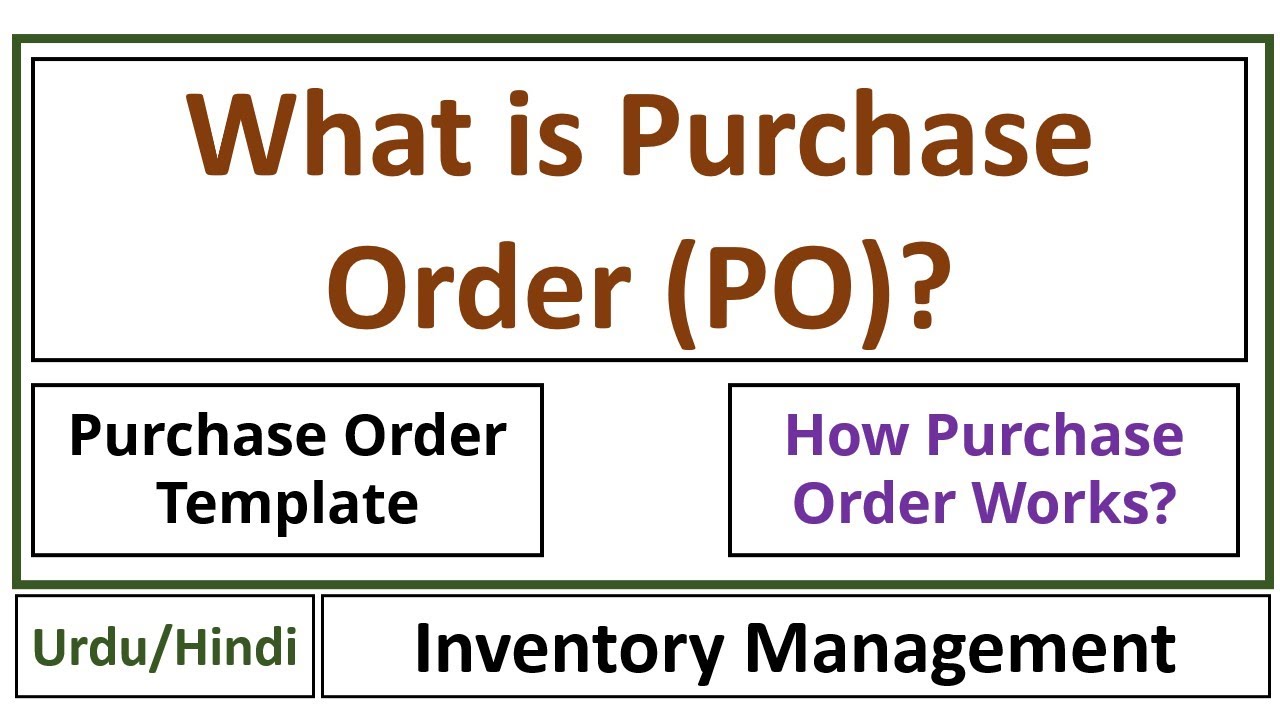 What is Purchase Order(PO)? - YouTube
