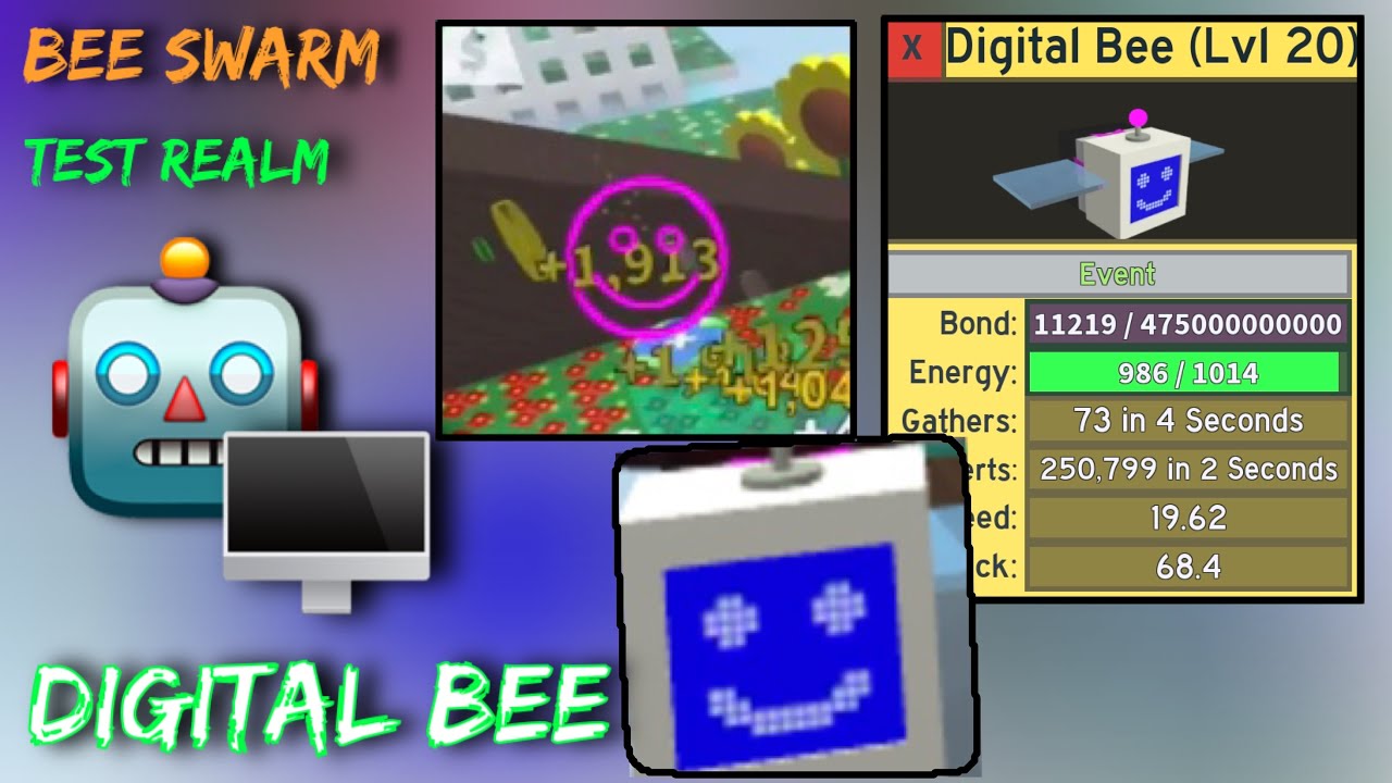 (Roblox) Bee Swarm Simulator (Bee Swarm Test Server) (Digital Bee ...