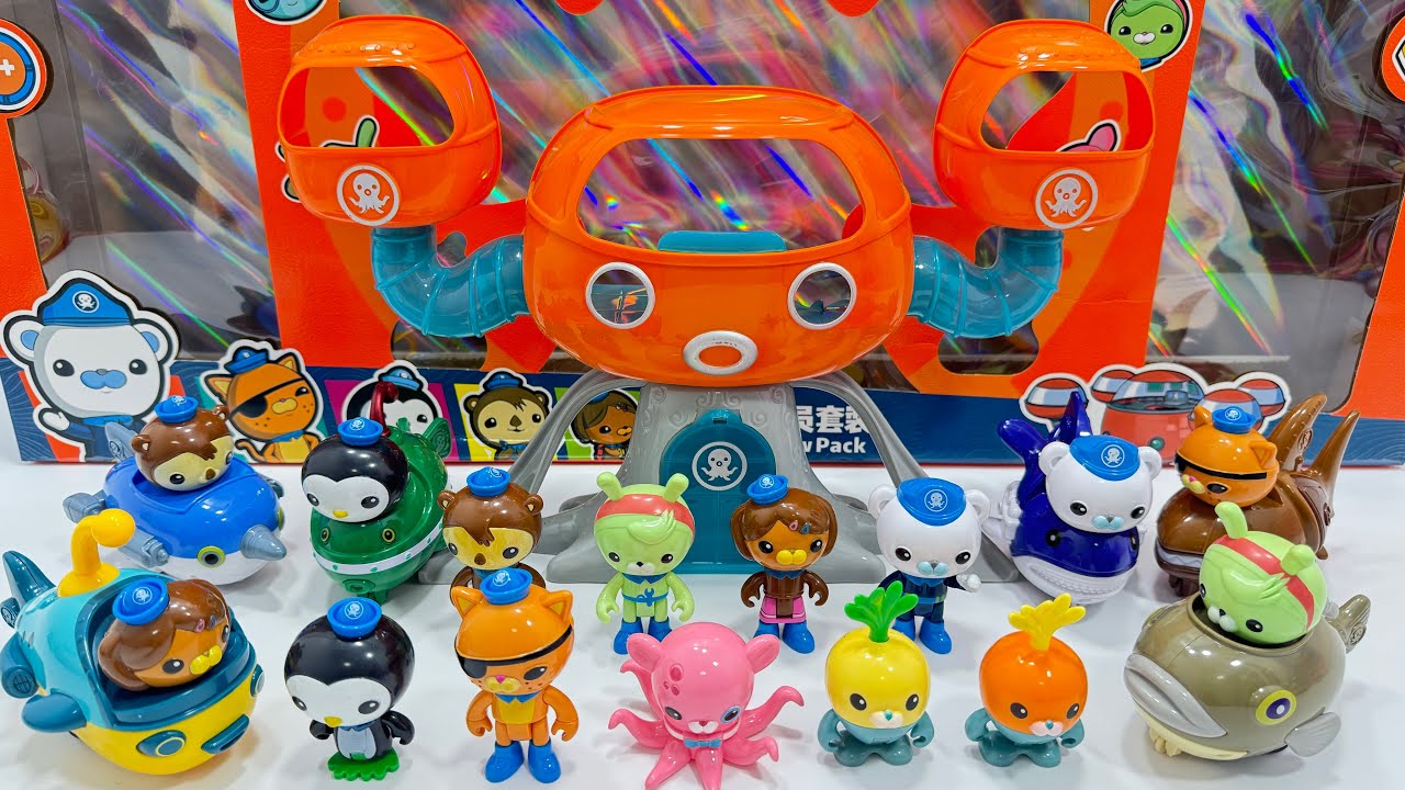 8 Minutes Satisfying with Unboxing Octonauts Play Set ASMR - YouTube