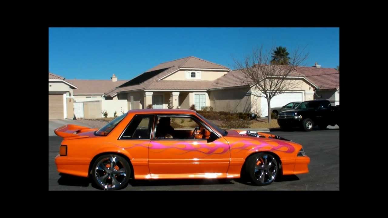 custom mustang coupe,lx,5.0 notchback, drive off and drive up - YouTube
