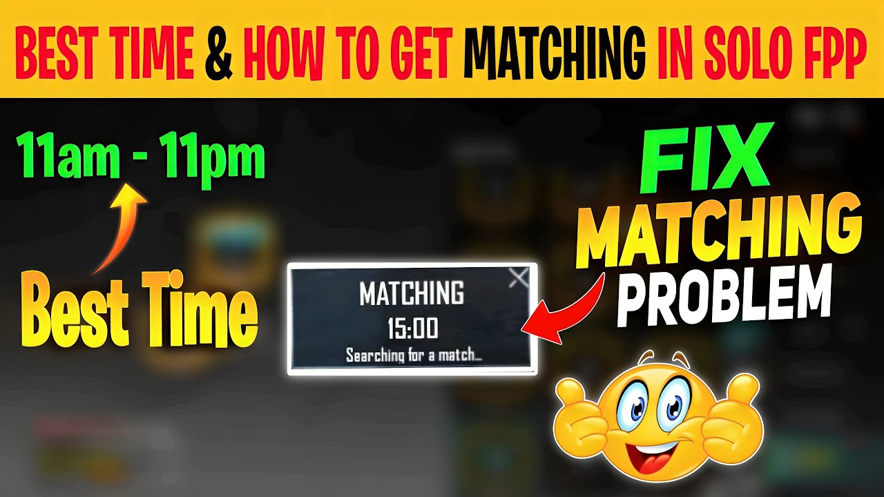 SOLO FPP : DAY - 4 😍 How To Get Matching In Solo Fpp & Best Time To ...