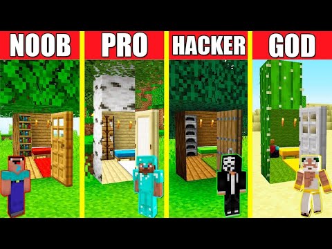 Minecraft Battle: INSIDE TREE HOUSE BUILD CHALLENGE - NOOB vs PRO vs HACKER vs GOD / Animation ...