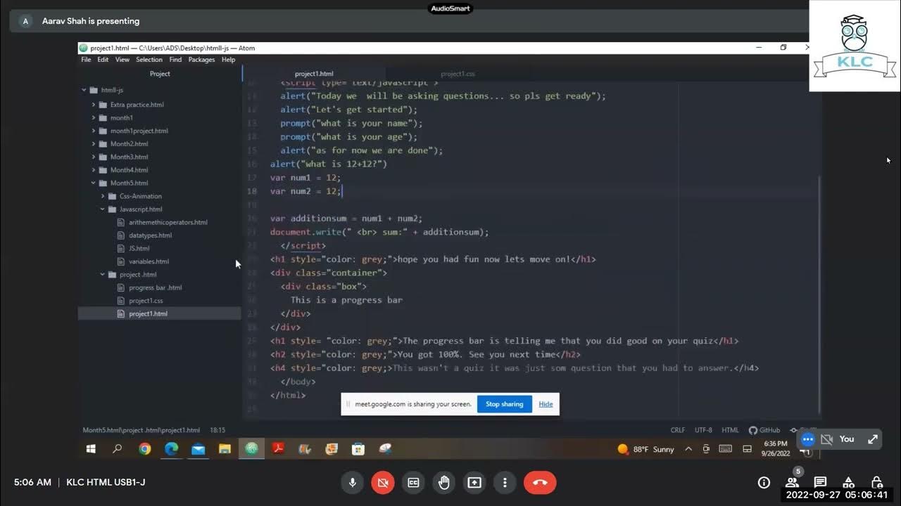 Html And Javascript Project Css Animation Css Presentation By Aarav