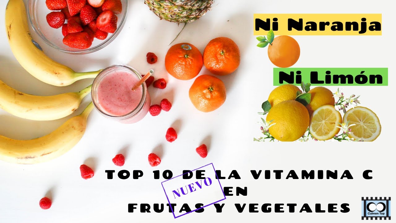 Top 10 de la vitamina C en frutas y vegetales - YouTube