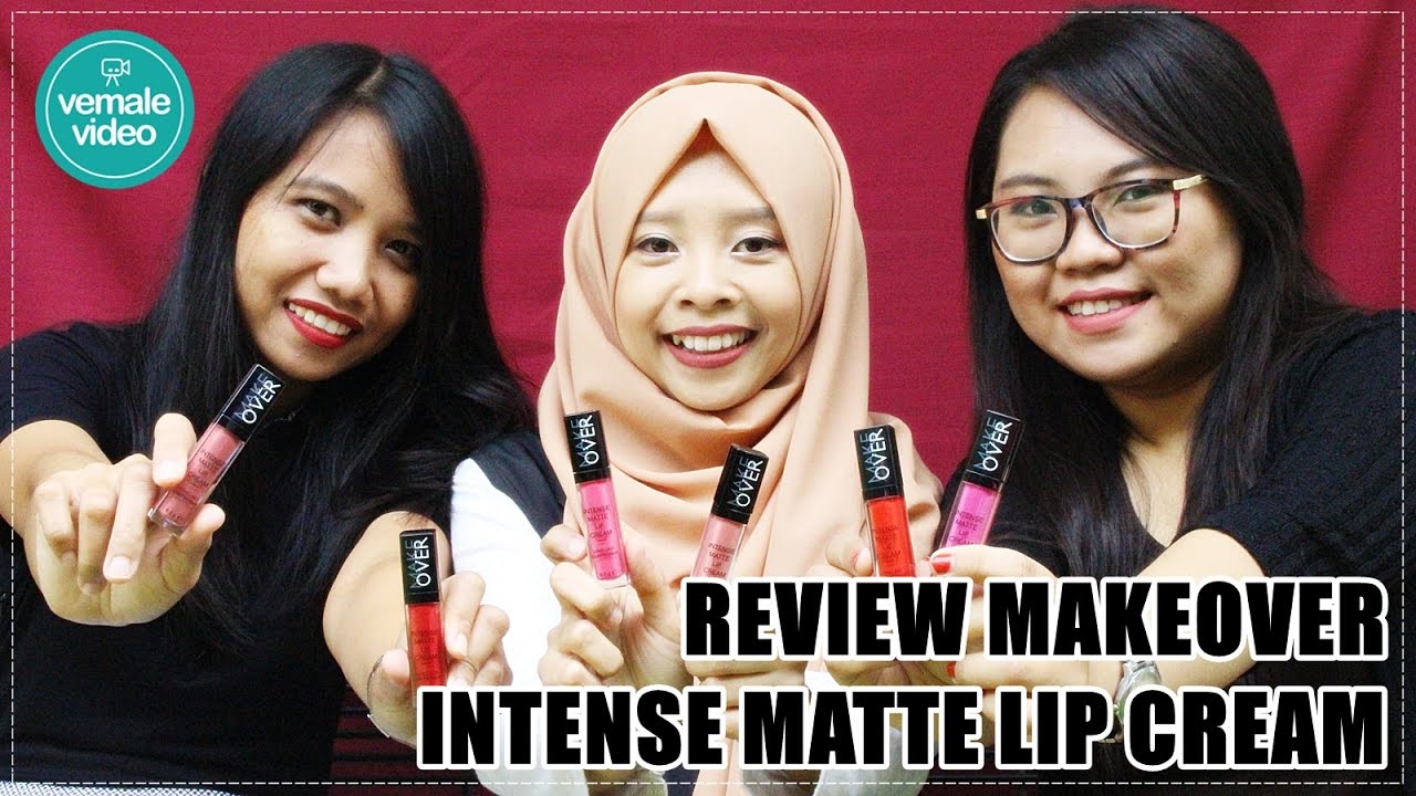 Review - Full Swatches Make Over Intense Matte Lip Cream - YouTube