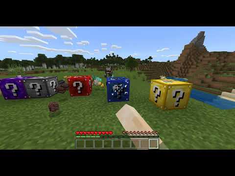 Super Lucky Blocks addon for Minecraft PE - YouTube