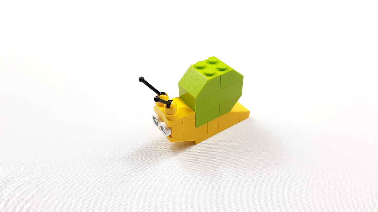 How to build a snail with LEGO #LEGO #snail - YouTube