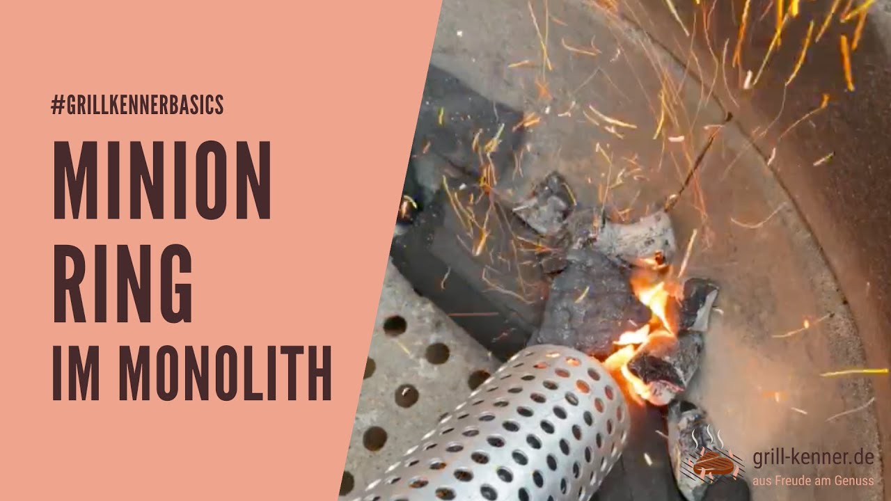 Ganz einfach: MINION RING RICHTIG LEGEN im Monolith Keramikgrill - YouTube
