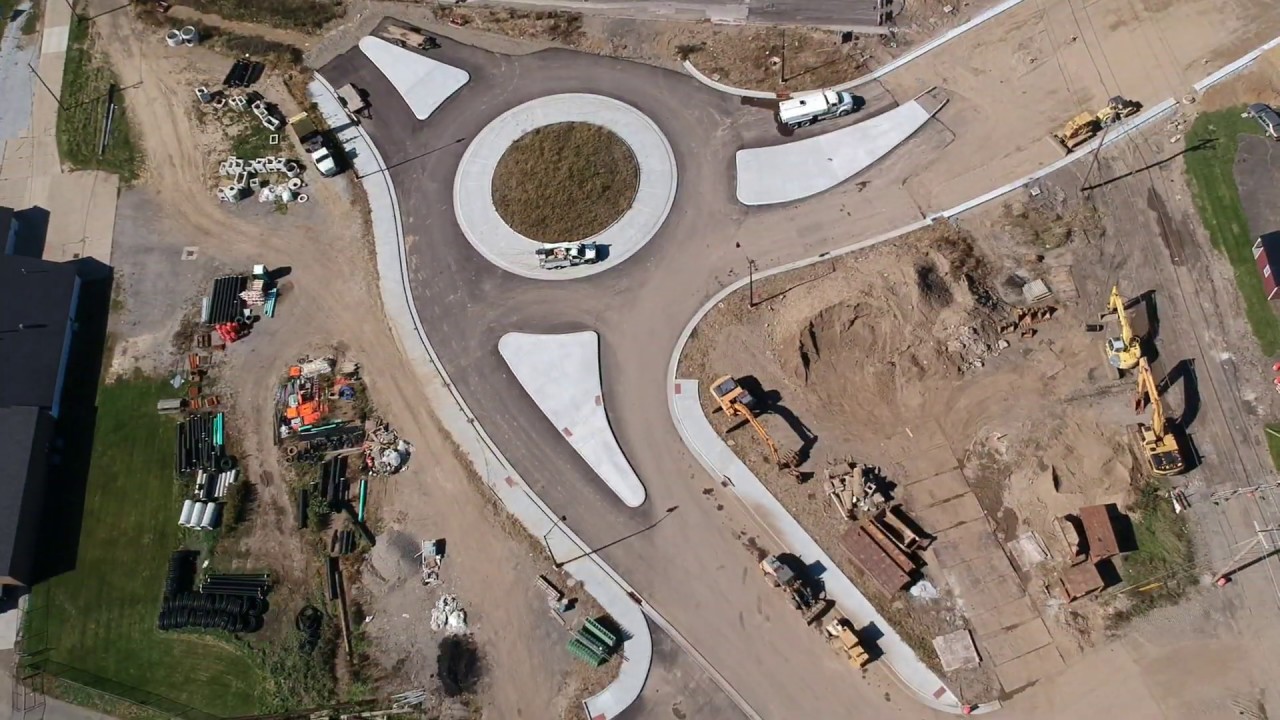 Drone view of route 62 and Harrisburg rd ne Canton Ohio - YouTube