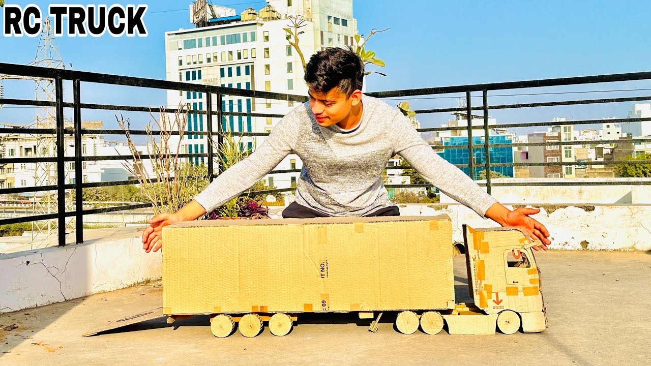 How to make truck with cardboard at home | cardboard truck | Project ...