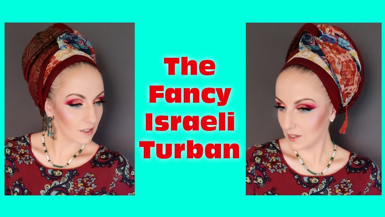 Fancy Israeli Turban | Turban Wrapping Tutorial | Wrapunzel - YouTube