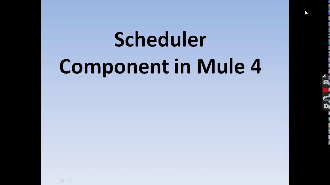 How to use Scheduler Component in Mule | Mulesoft Tutorial - YouTube