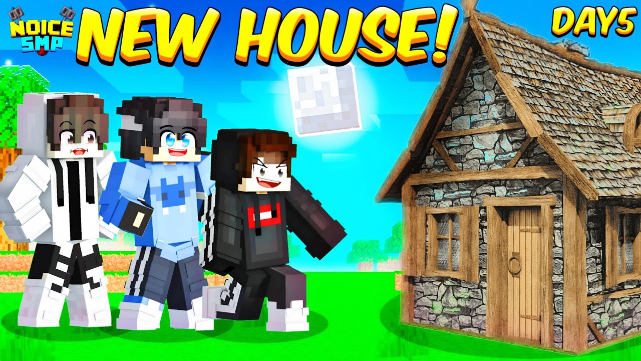 FINALLY I MADE MY OWN HOUSE IN NOICE SMP😍 | DAY5 | Minecraft | LIVE🔴 ...