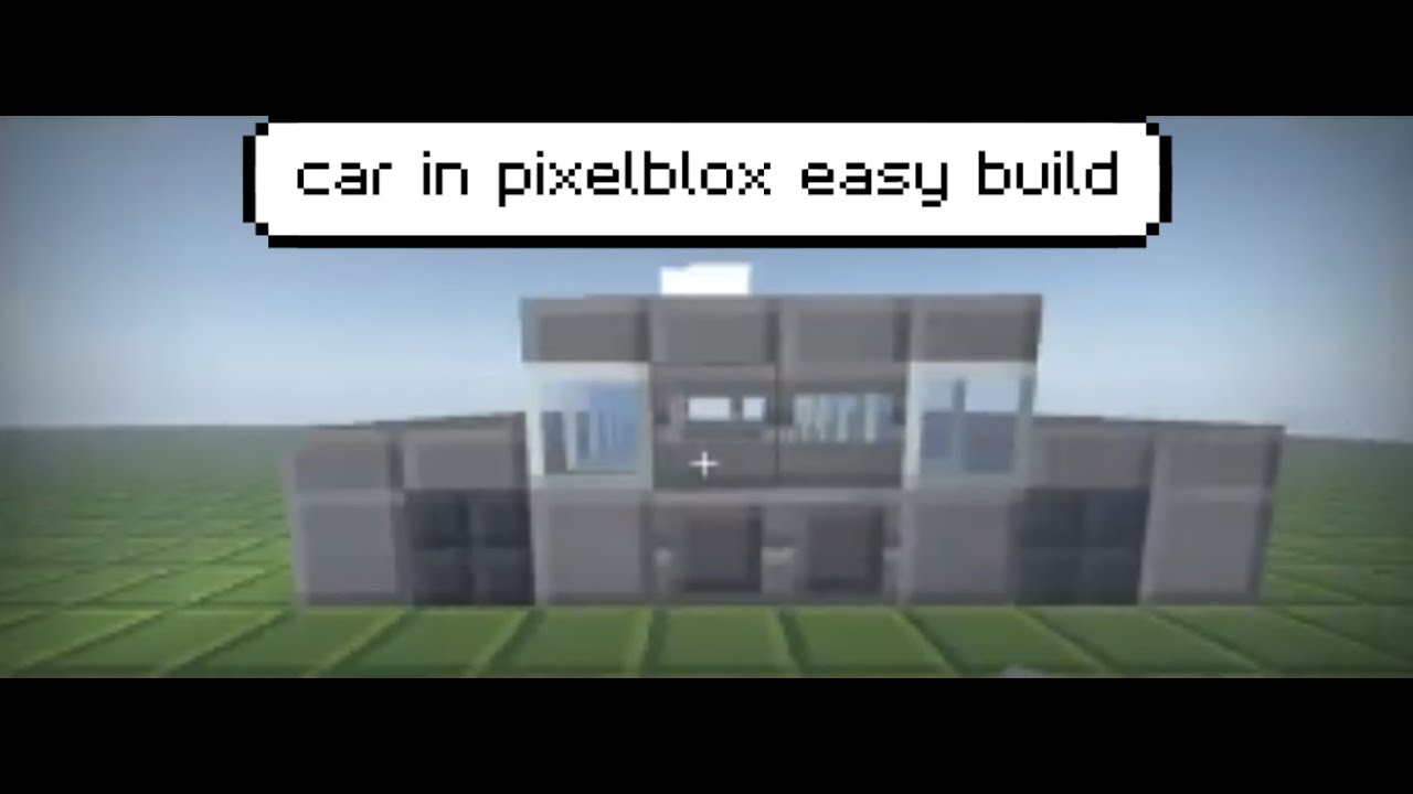 building a car in roblox pixelblox - YouTube