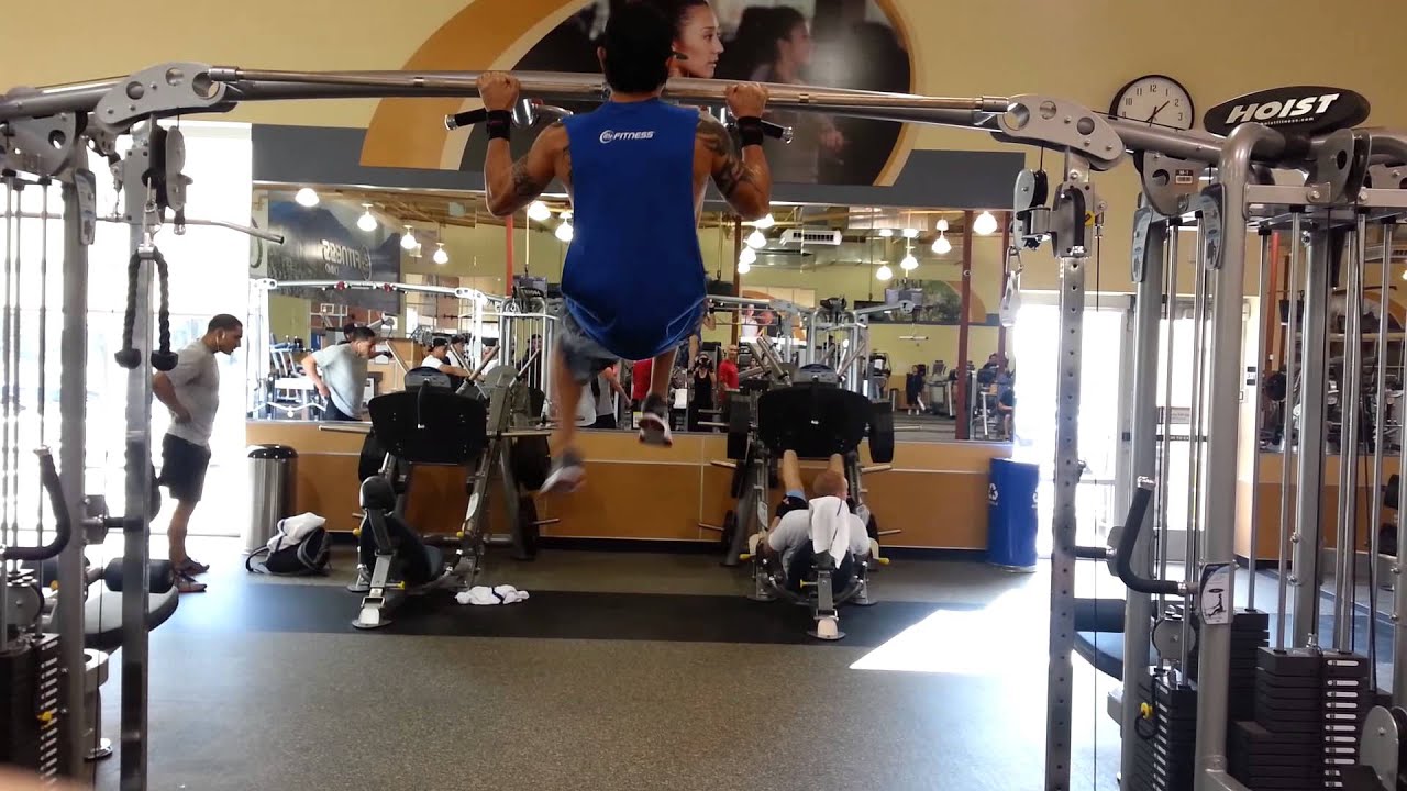 Sky walk or air walk pull ups. - YouTube